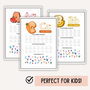 Alphabet Worksheets Printable Bundle for Preschool Printable Bundle for ...