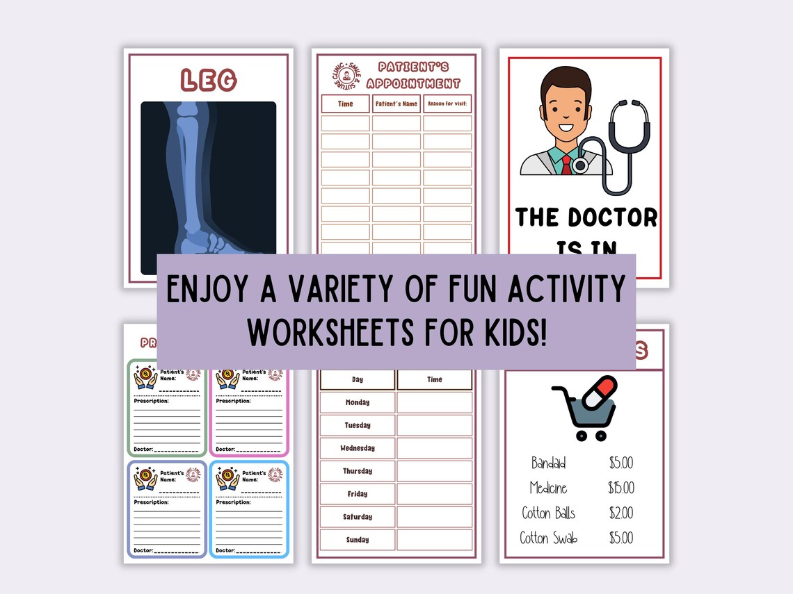 Doctors Office Pretend Play Printable Pretend Play Printable Bundle ...