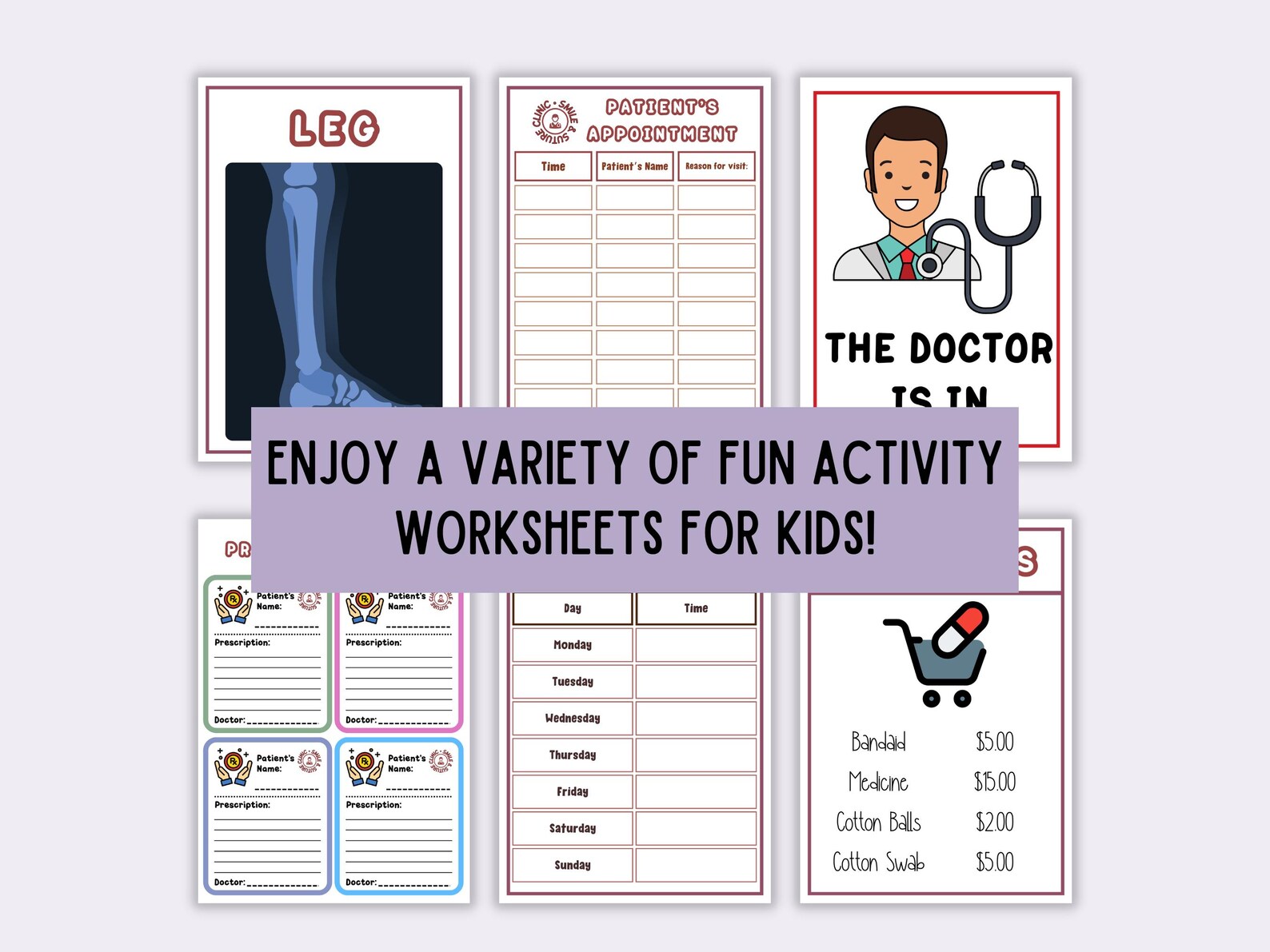 Doctors Office Pretend Play Printable Pretend Play Printable Bundle ...