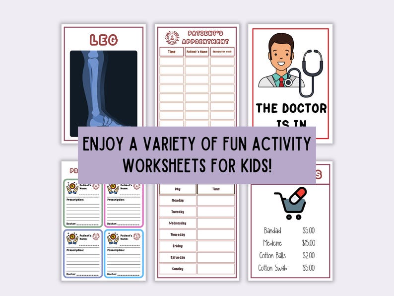Doctors Office Pretend Play Printable Pretend Play Printable Bundle ...