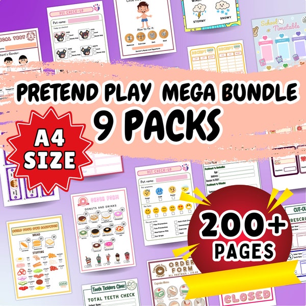 Pretend Play Printable - Etsy