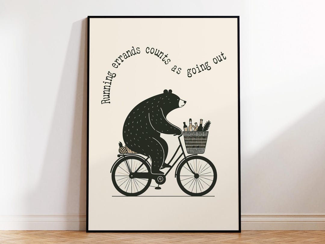 Running Errands Counts as Going Out - Fun Poster for Introvert Home ...