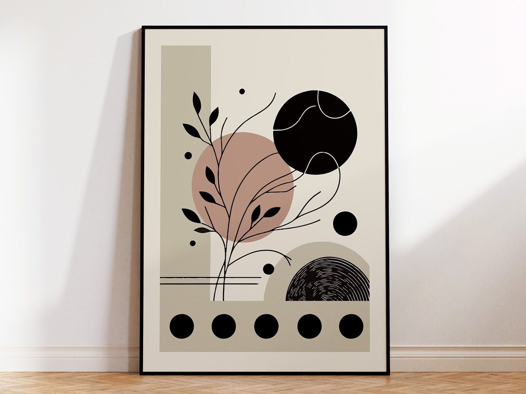 Printable Japandi Poster for Modern Scandinavian Home Wall Art ...