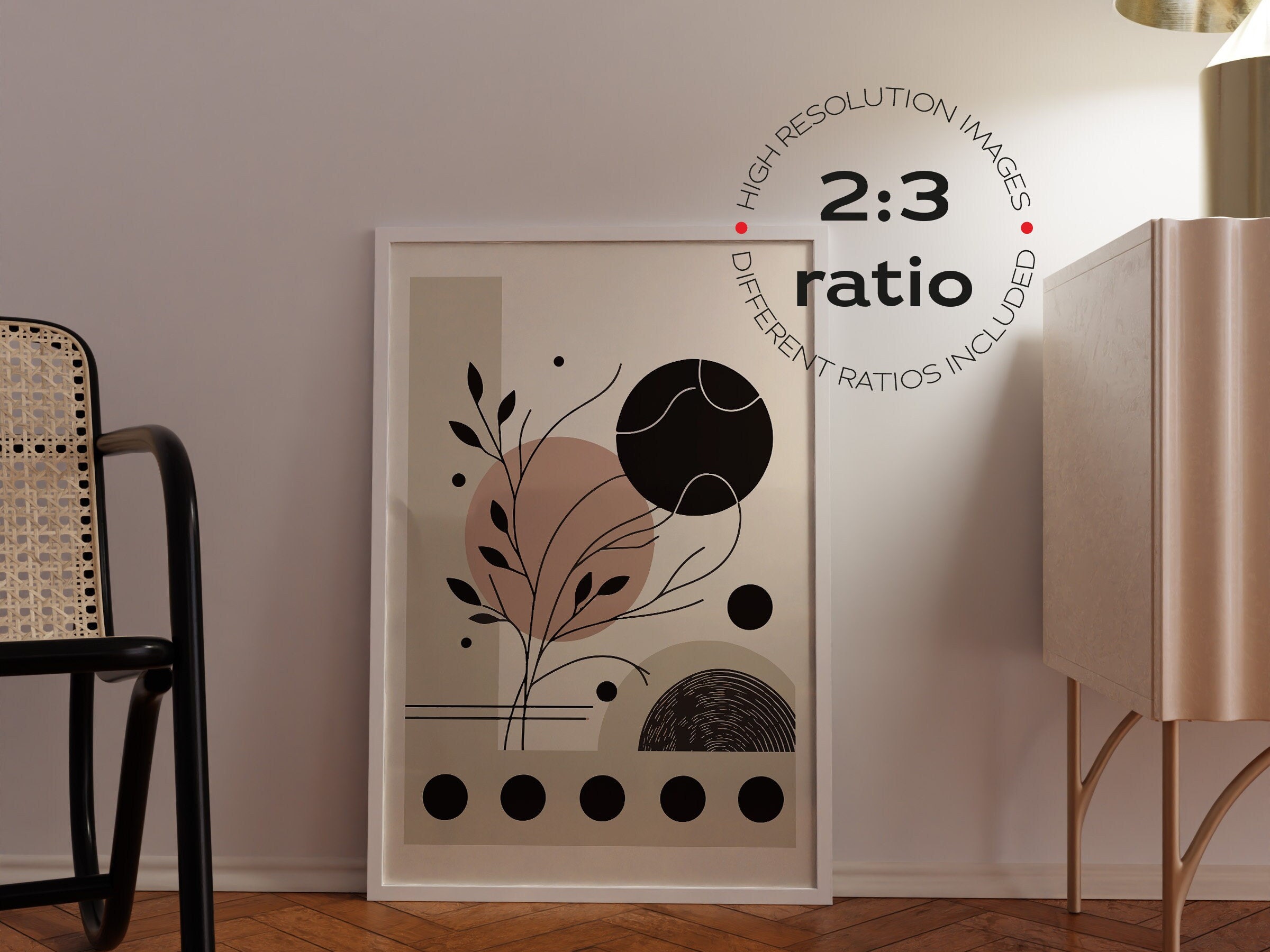 Printable Japandi Poster for Modern Scandinavian Home Wall Art ...