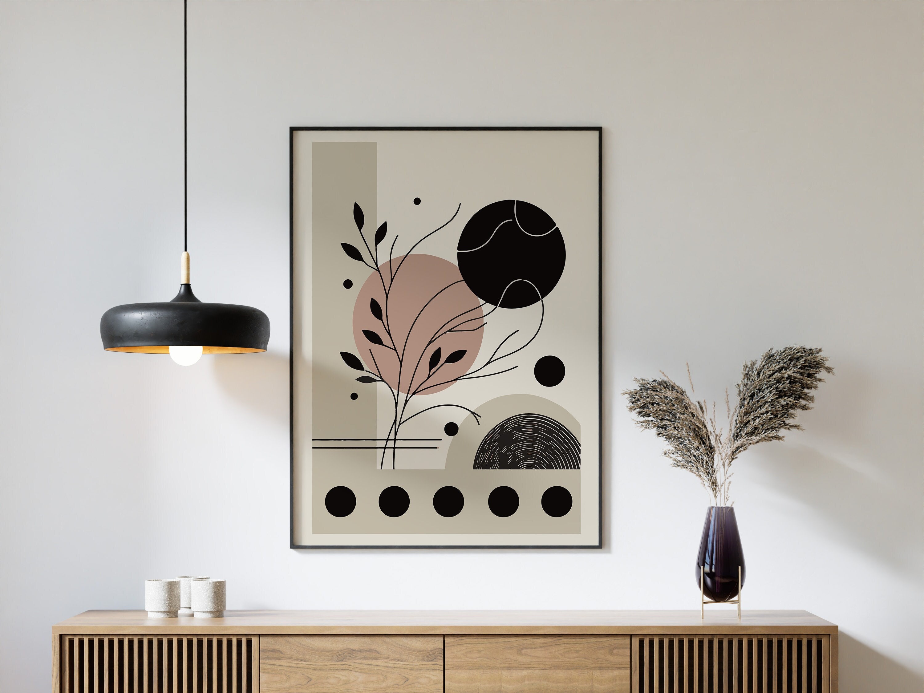 Printable Japandi Poster for Modern Scandinavian Home Wall Art ...
