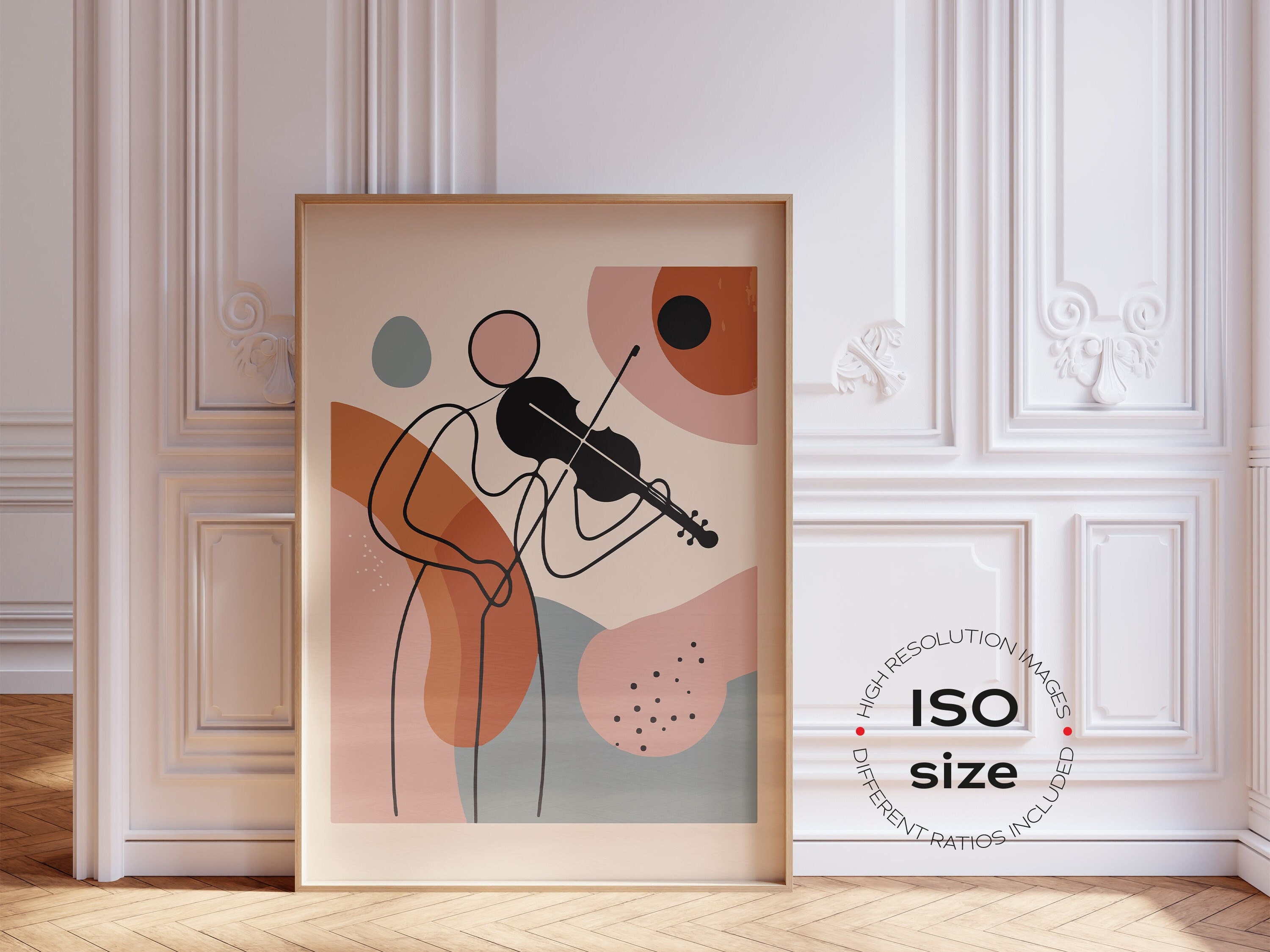 Printable Violin Player Poster for Classical Music Lover Home Wall Art ...