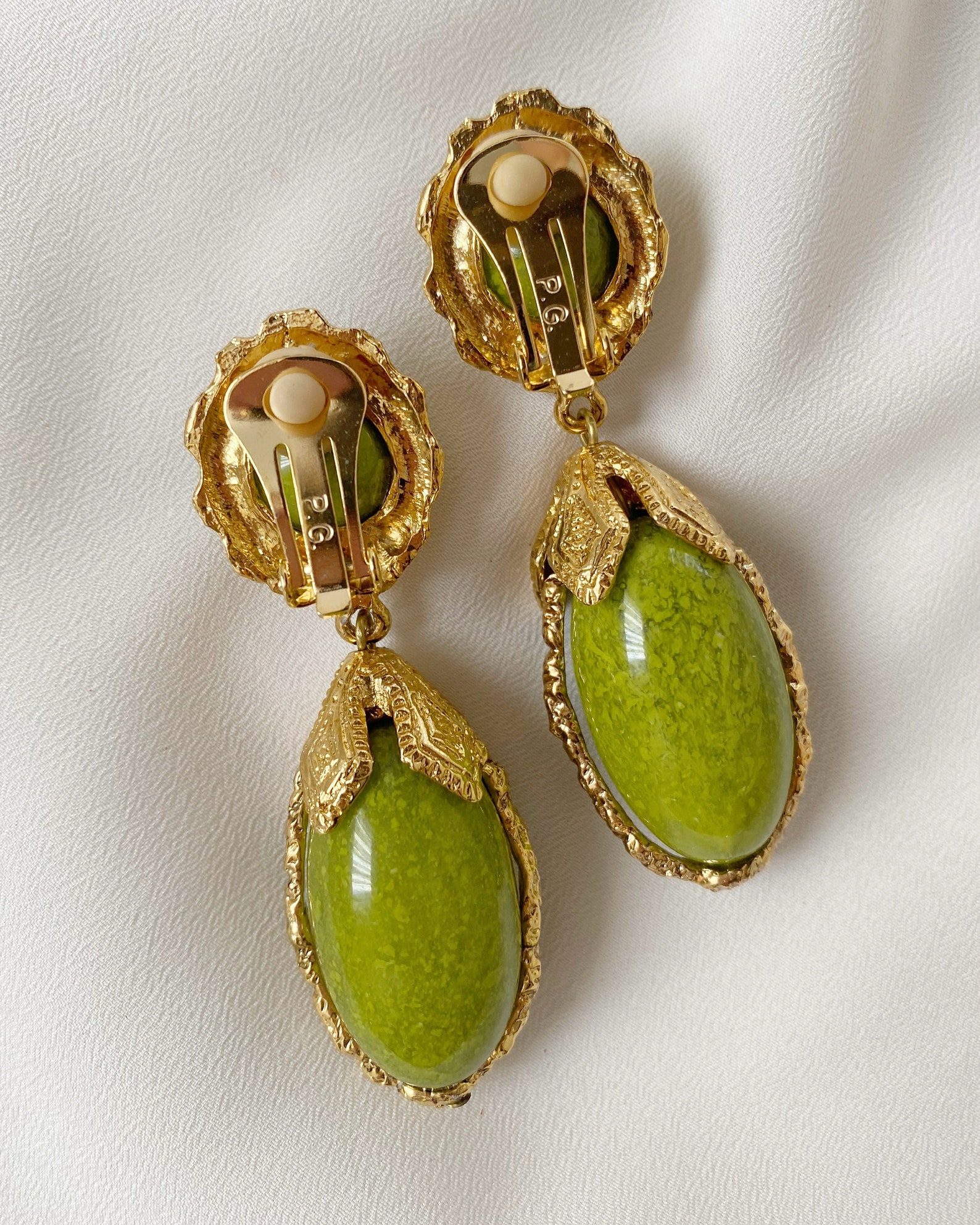 Vintage Earrings, Large Statement Earrings, Runway Statement Couture ...