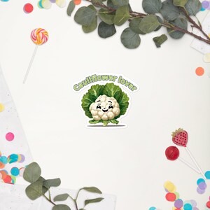 Cauliflower Lover Sticker - Healthy Style - Realfood - Fun Sticker ...