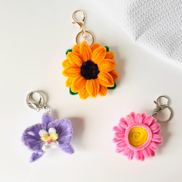 Fuzzy Wire Keychain - Etsy