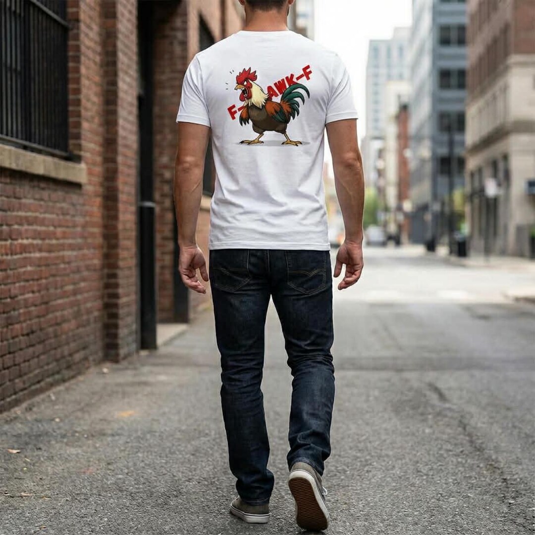 F-AWK-F, Rooster Pun Tee, Funny, Humor, Shirt, T-shirt - Etsy