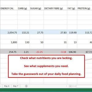 Nutrition Food Tracker Keto Macro & Micro Nutrients Planner Daily ...