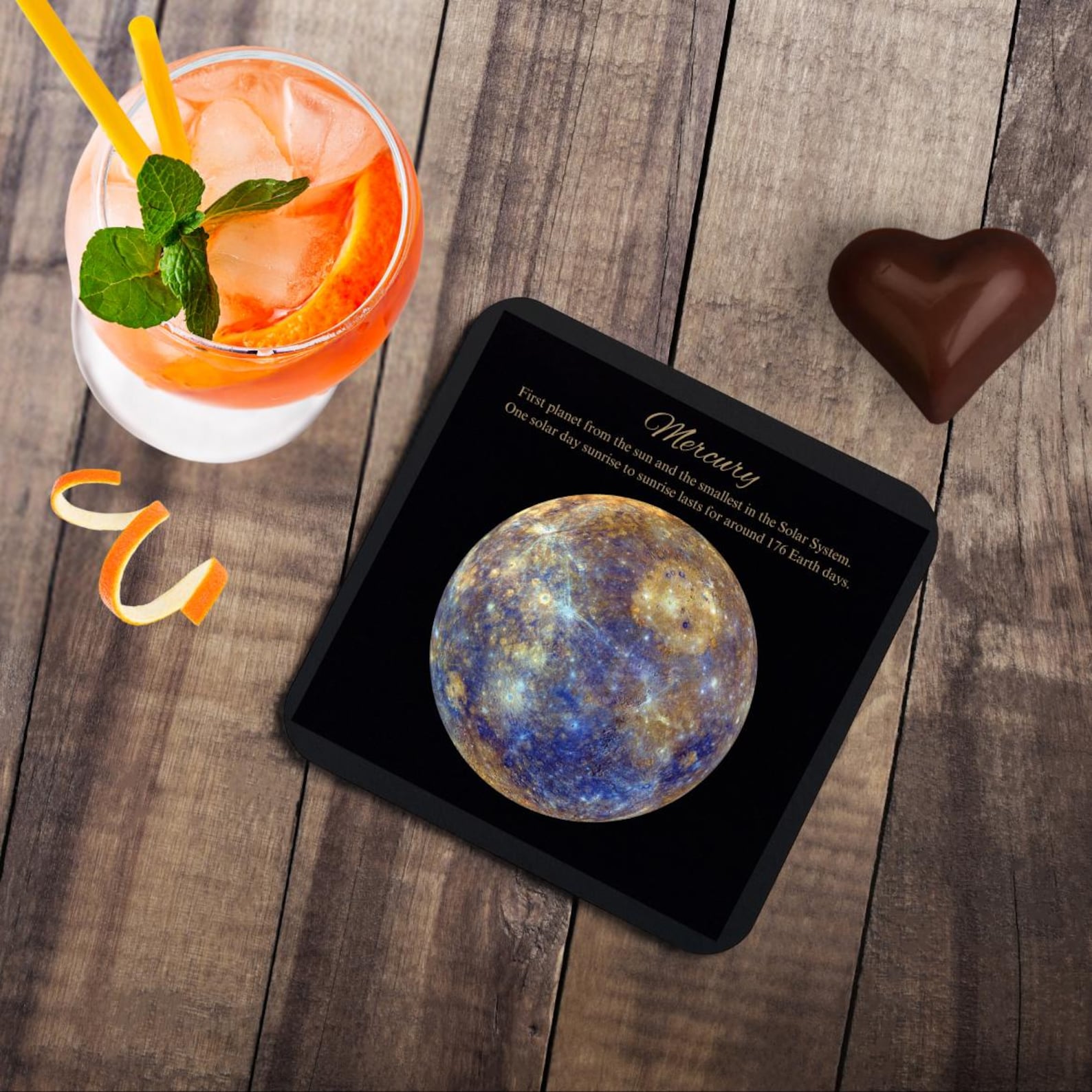 Planet Coaster Mars Ceramic Coaster, Space Coaster Holder, Celestial ...