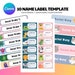Personalized Cute Name Labels Template Back to School Labels Ideal for ...
