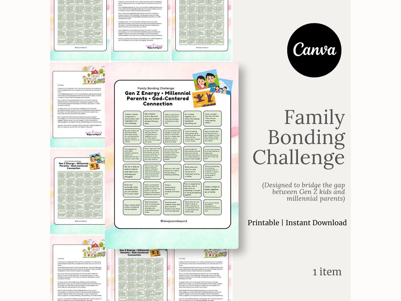 Family Bonding Checklist Challenge | Gen Z & Millennial Parent ...