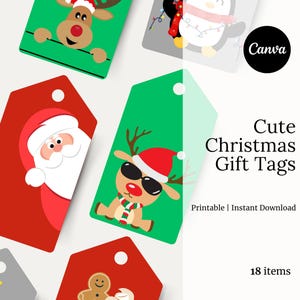 Printable Cute Christmas Personalized Gifts Tags Merry Christmas ...
