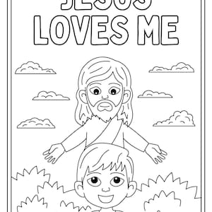 Printable Christian Coloring Page for Kids Homeschool Sunday School ...