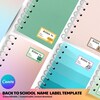 Personalized Cute Name Labels Template Back to School Labels Ideal for ...