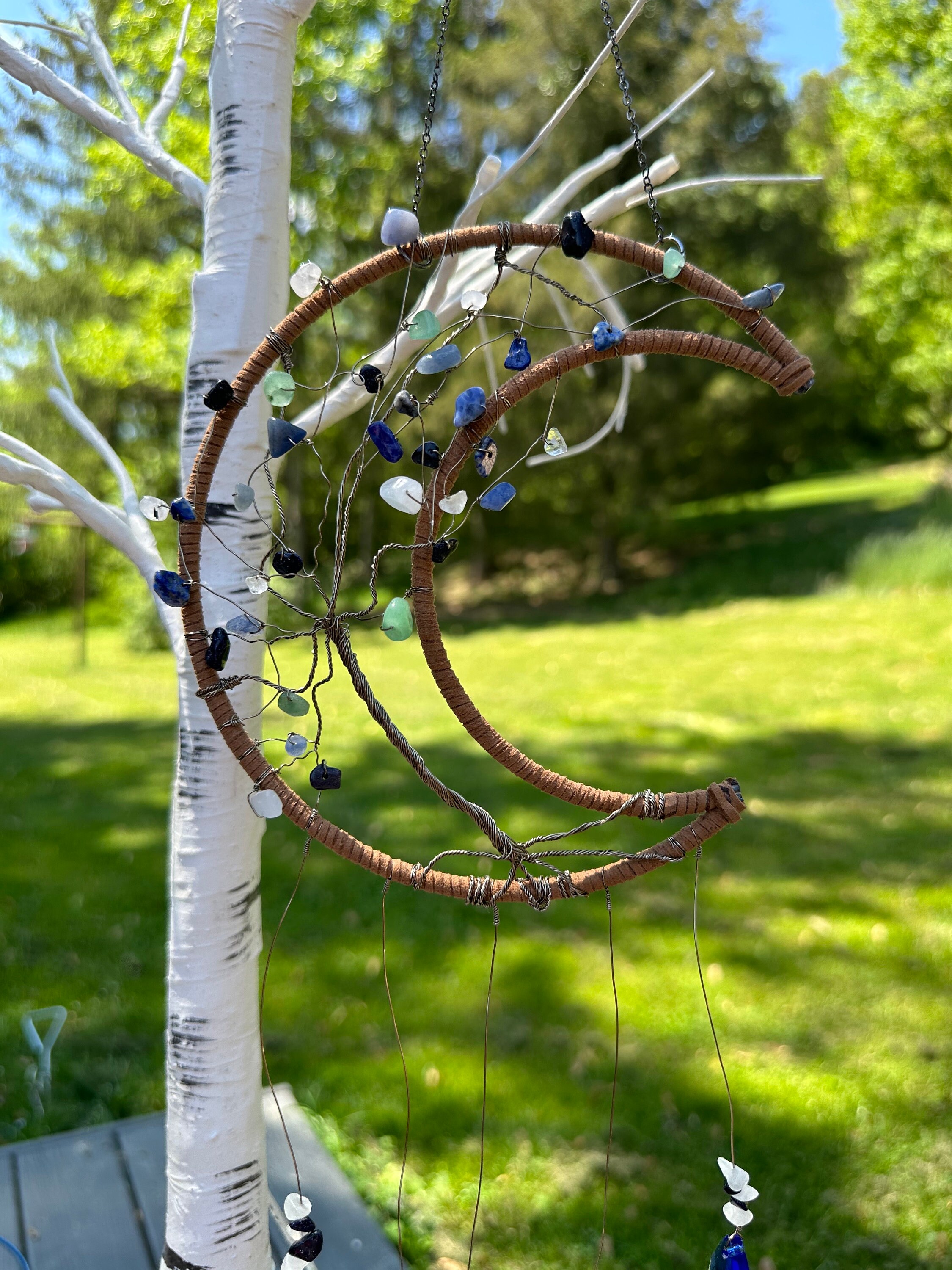 Tree of Life Moon-shaped Sun-catcher - Etsy