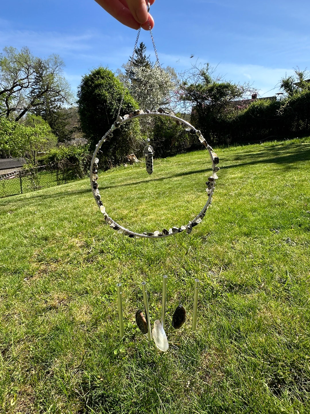 101 Dalmatian Jasper Wind Chime - Etsy