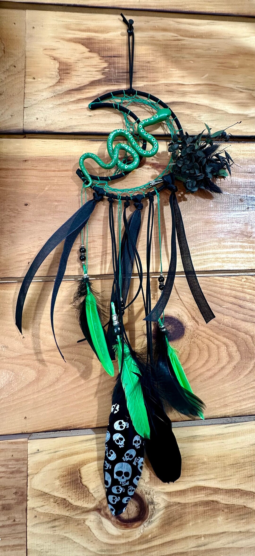 Slitherin Snakes Moon-shaped Dream Weaver - Etsy