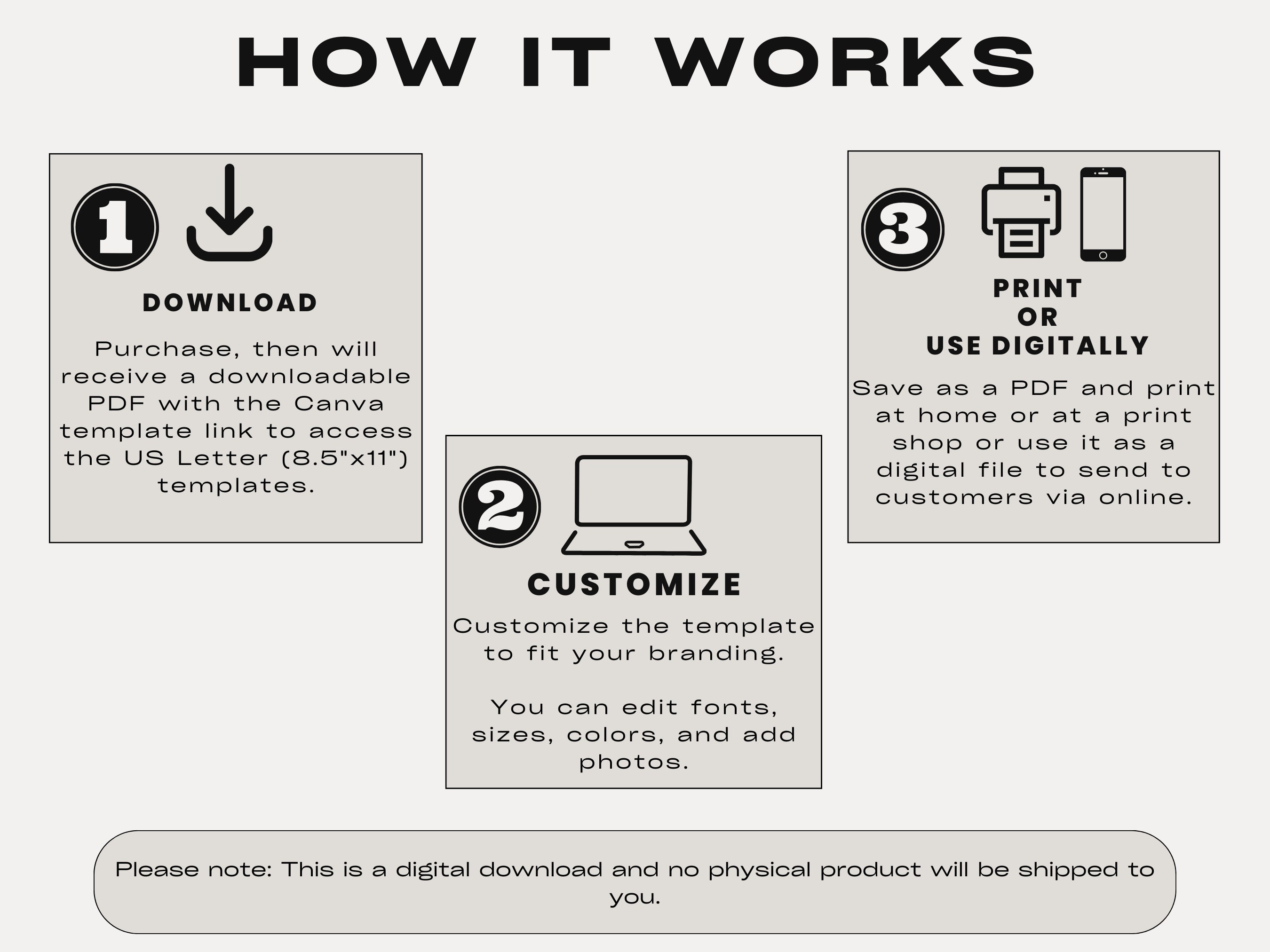 Editable Invoice Template for Canva, Professional Invoice Design ...
