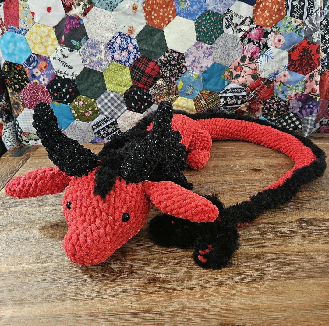 Giant Crochet Dragon - Etsy