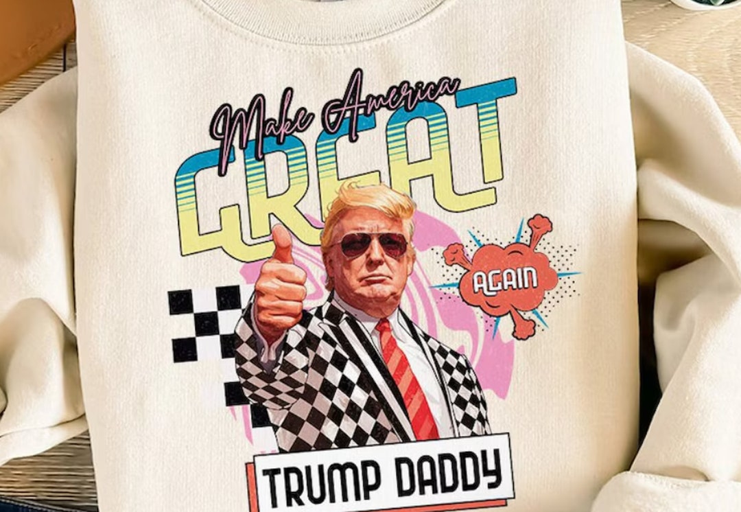ORIGINAL ARTIST PRESIDENT Make America Great Neon Donald Daddy Preppy ...