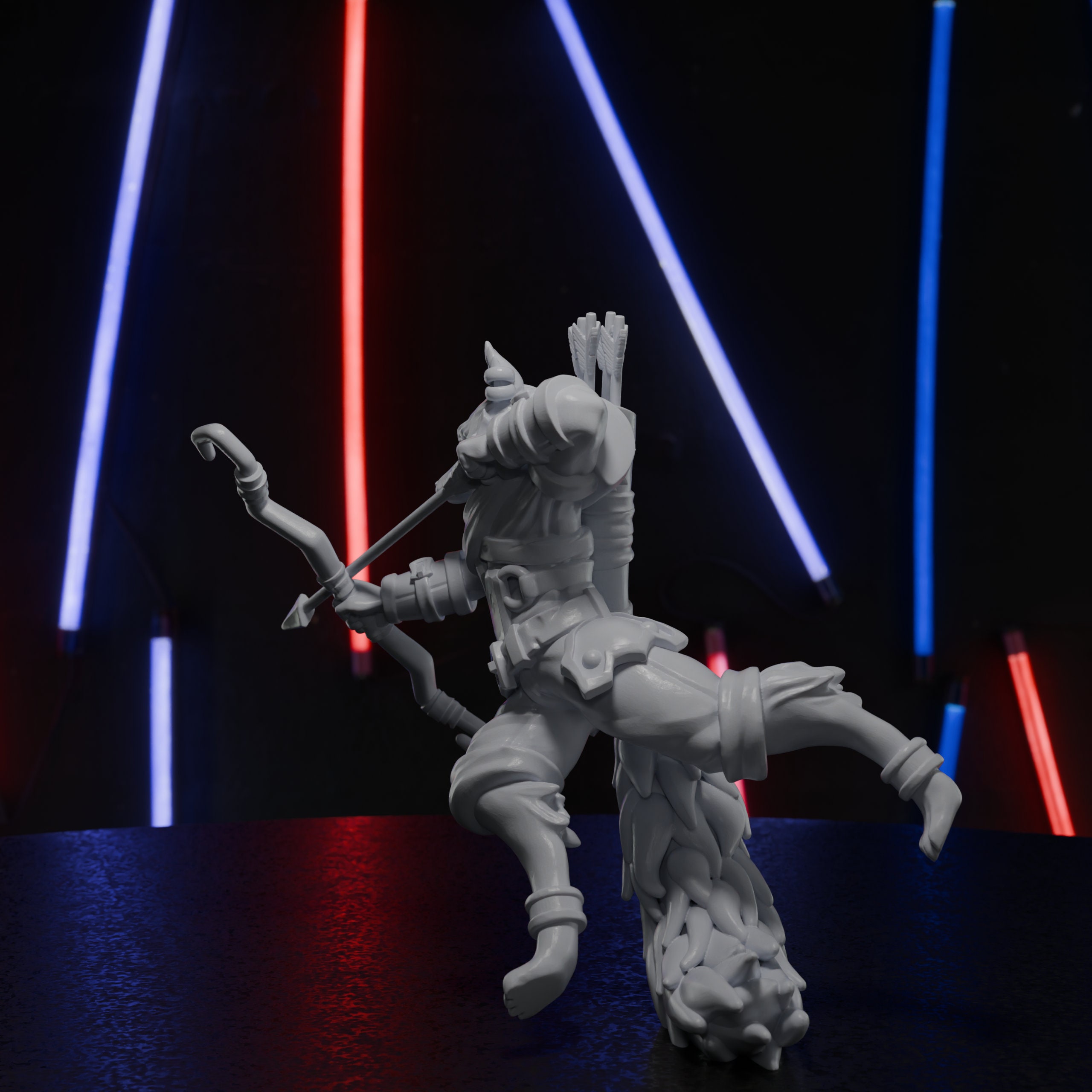 Dnd Werewolf Hunter - RPG Tabletop Archer Hero Mini! - Etsy