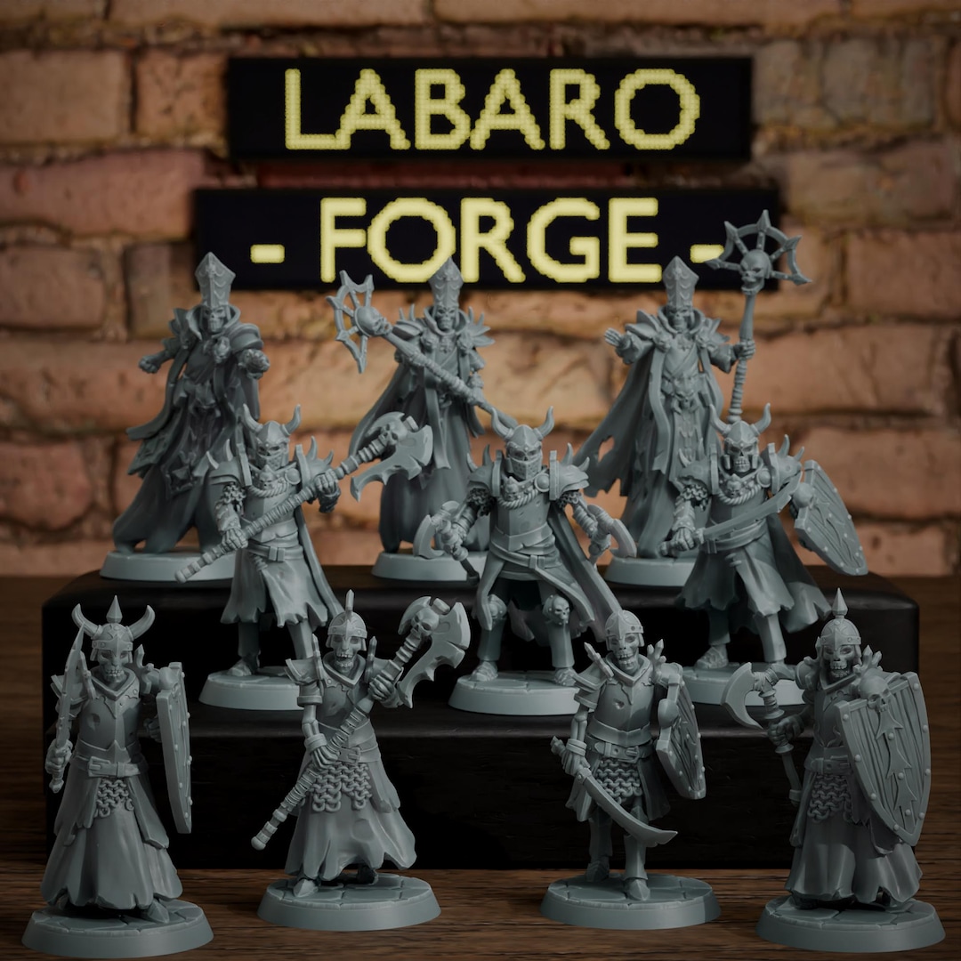 Dnd Skeleton Army - RPG Tabletop Undead Army Minis! - Etsy