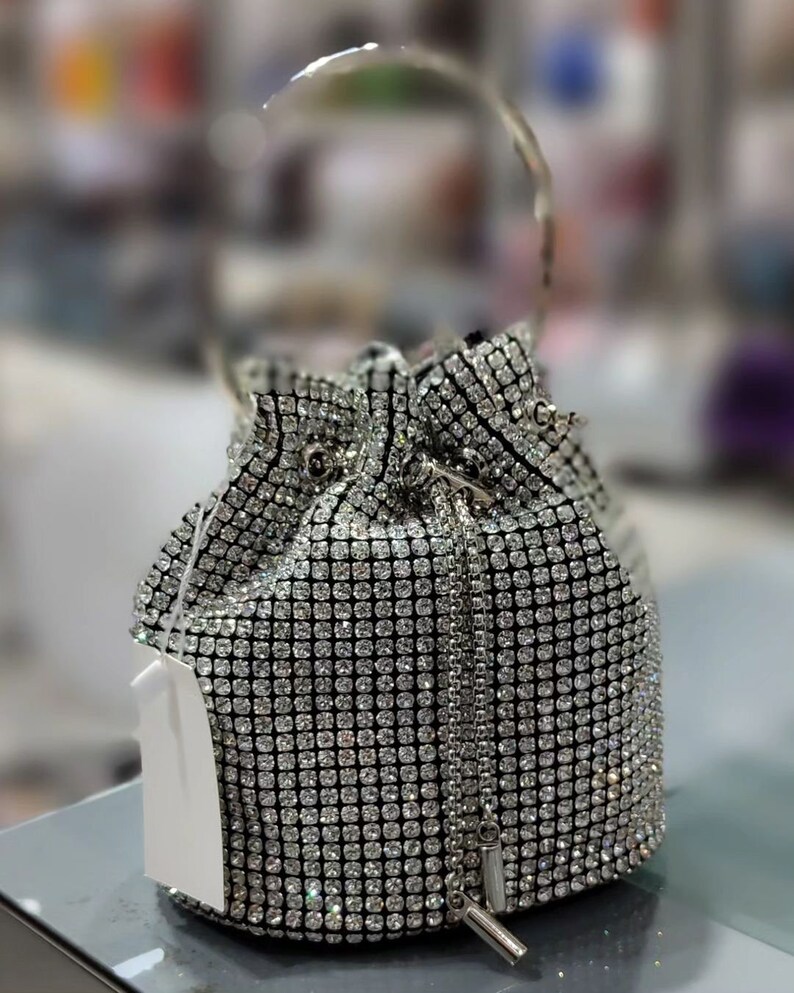 Silver Stone Detailed Bag for Weddings and Special Occasions, Evening ...