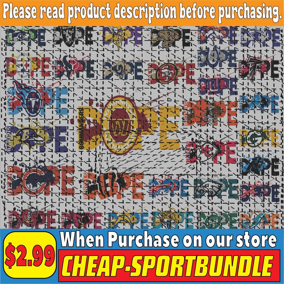 Bundle 32 Files DOPE With NF-L Teams Bundle Svg, Dope Svg, NF-L Team ...