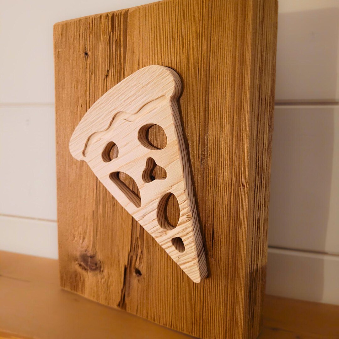 Pizza - Rustic Wooden Beam Sign | Reclaimed Wood Design | Solid Wood ...