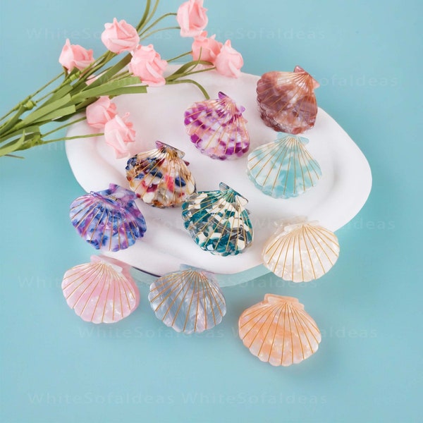 Sea Shell Hair Clips - Etsy