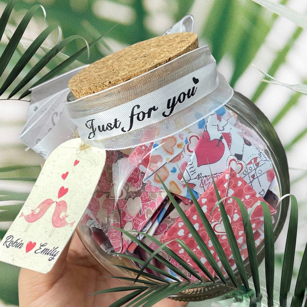 Personalized Love Notes Jar, Love Notes Jar, DIY Valentines Day Gift ...