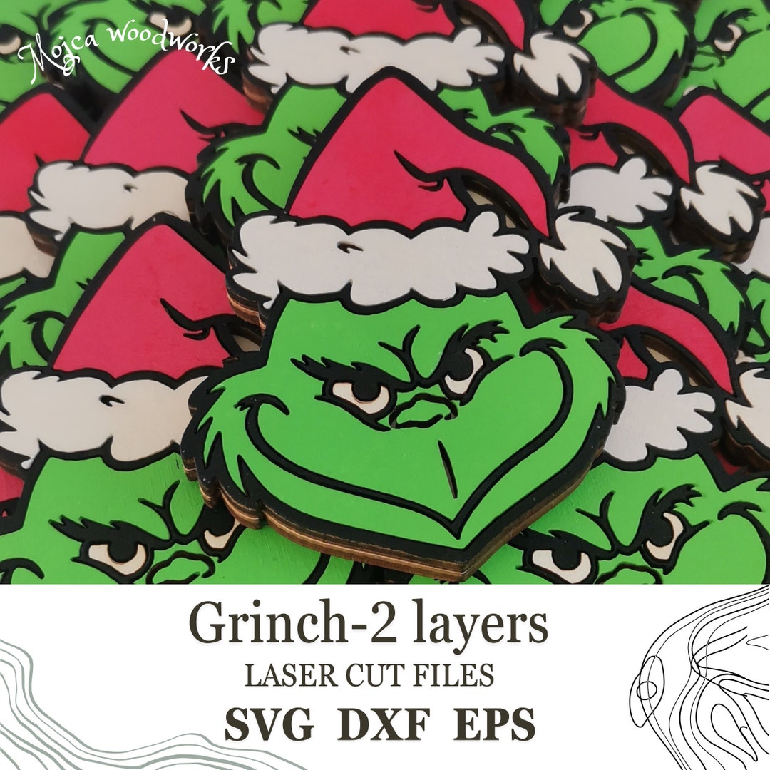 Grinch Laser Cut File - Etsy UK
