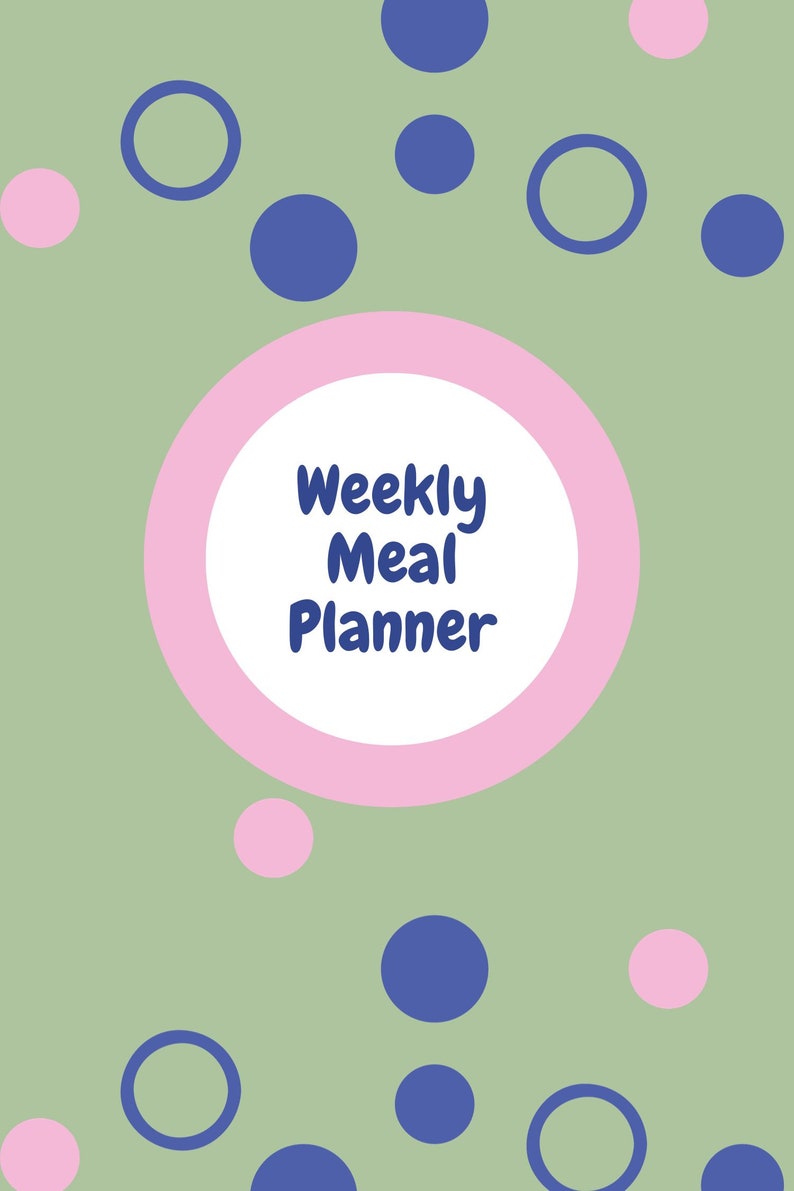 Weekly Meal Planner - Etsy