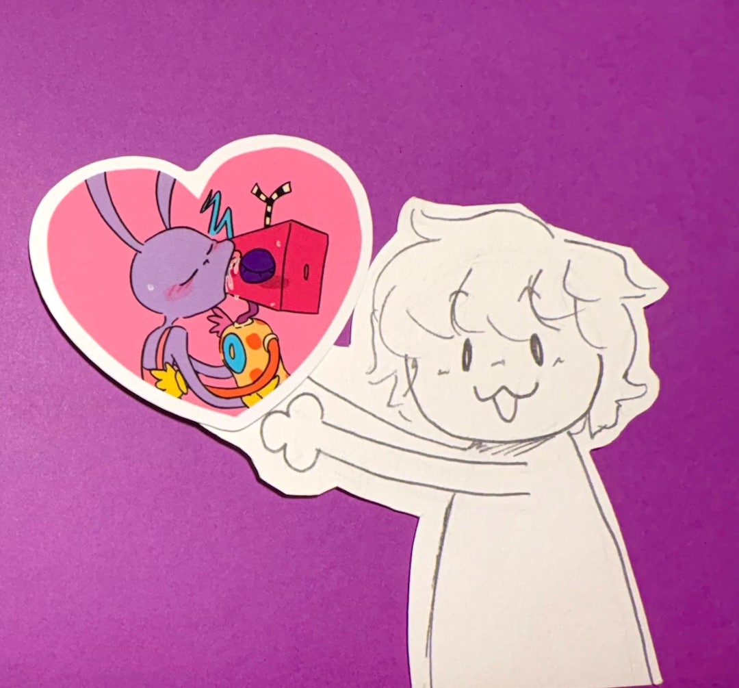 Jax X Zooble Sticker the Amazing Digital Circus - Etsy