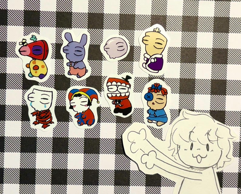 TADC the Amazing Digital Fetuses Stickers - Etsy