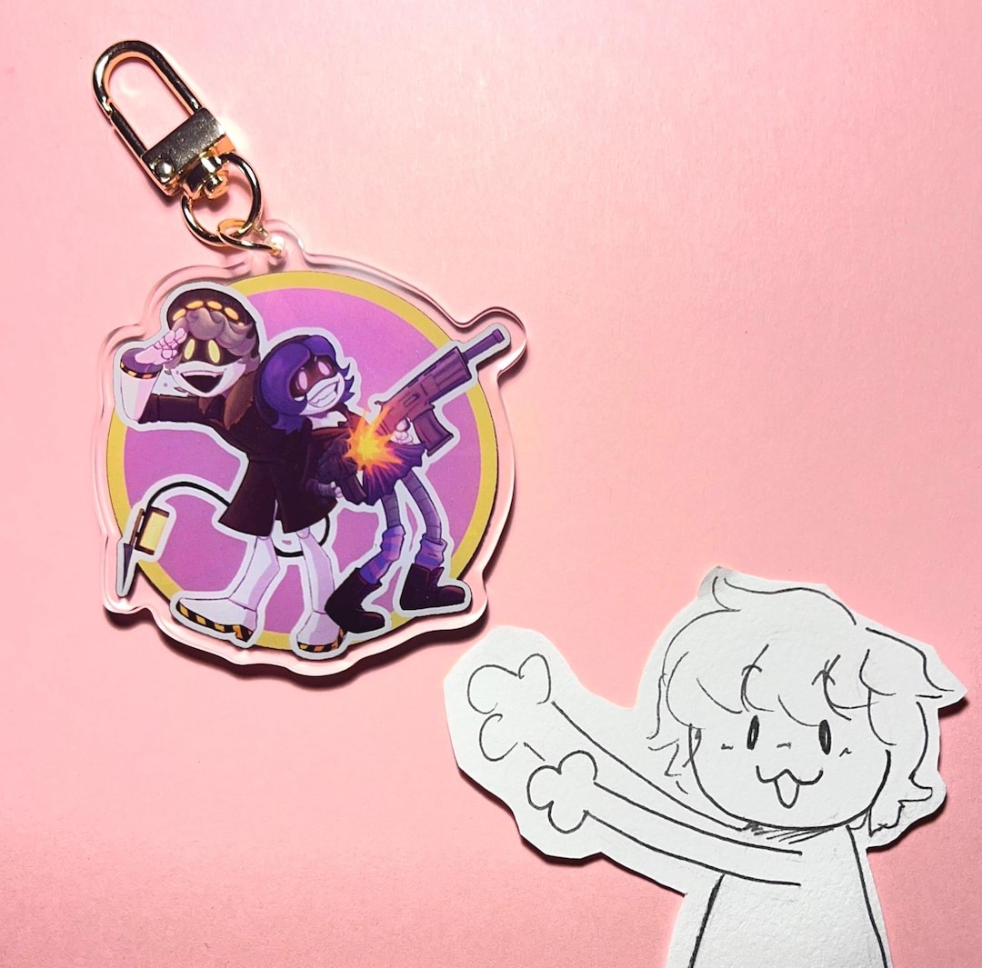 Nuzi Acrylic Keychain (murder Drones) - Etsy
