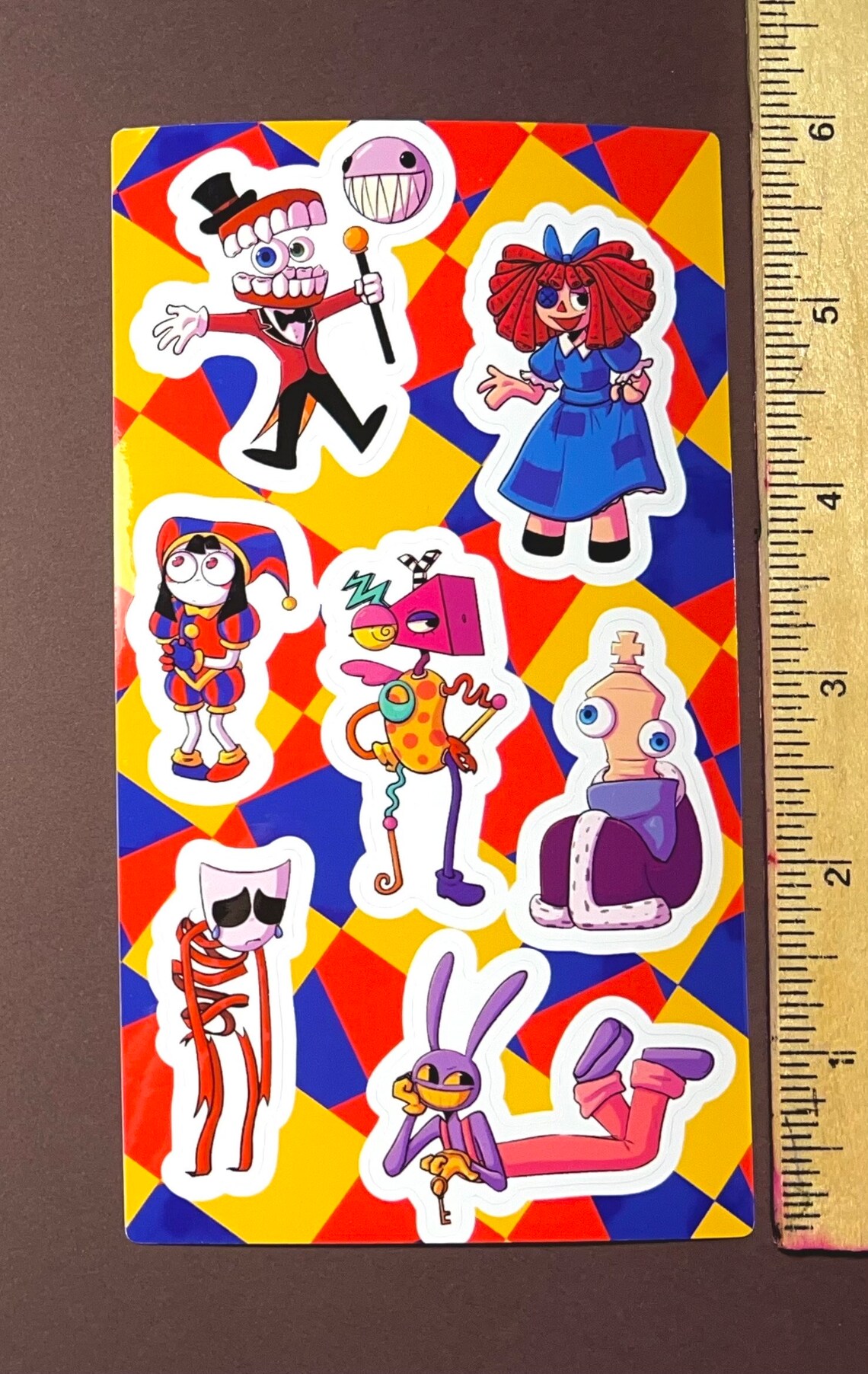 The Amazing Digital Circus Sticker Sheet TADC Sticker Sheet - Etsy