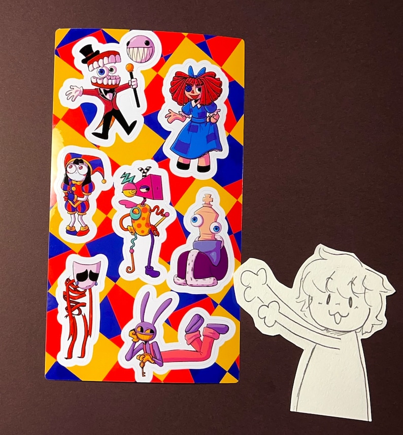 The Amazing Digital Circus Sticker Sheet TADC Sticker Sheet - Etsy