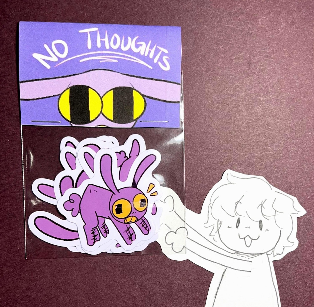 7 Pc. the Amazing Digital Circus Stupid Jax Rabbit Sticker Pack - Etsy