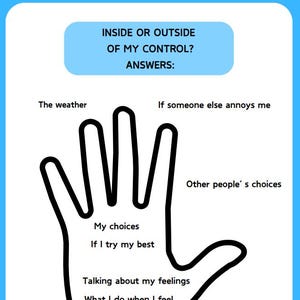 Inside Vs. Outside My Control Worksheet for Kids | Mindfulness Activity ...