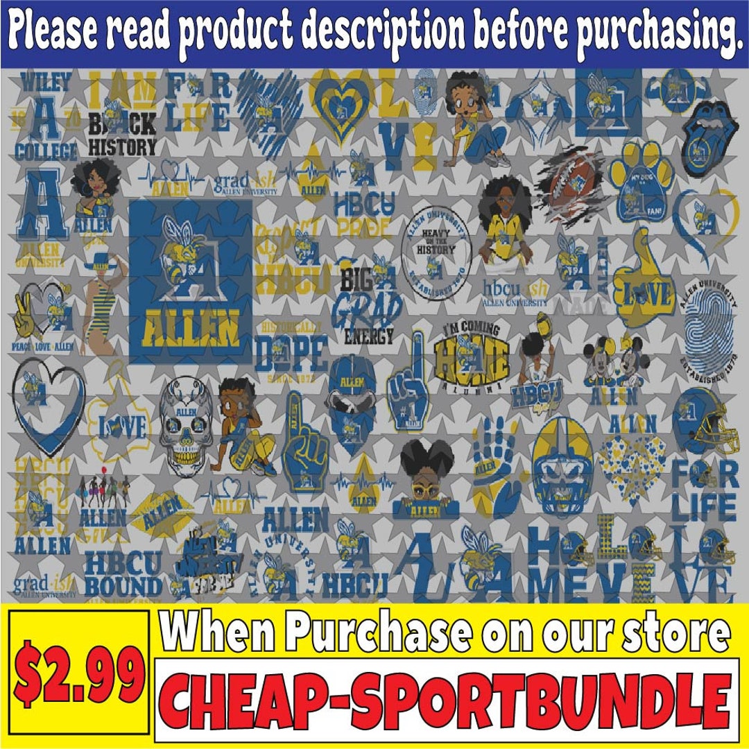 Allen University Svg, HBCU Svg Collections, HBCU Svg, Football Svg ...