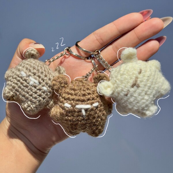 Crochet Keychain Plushie - Etsy