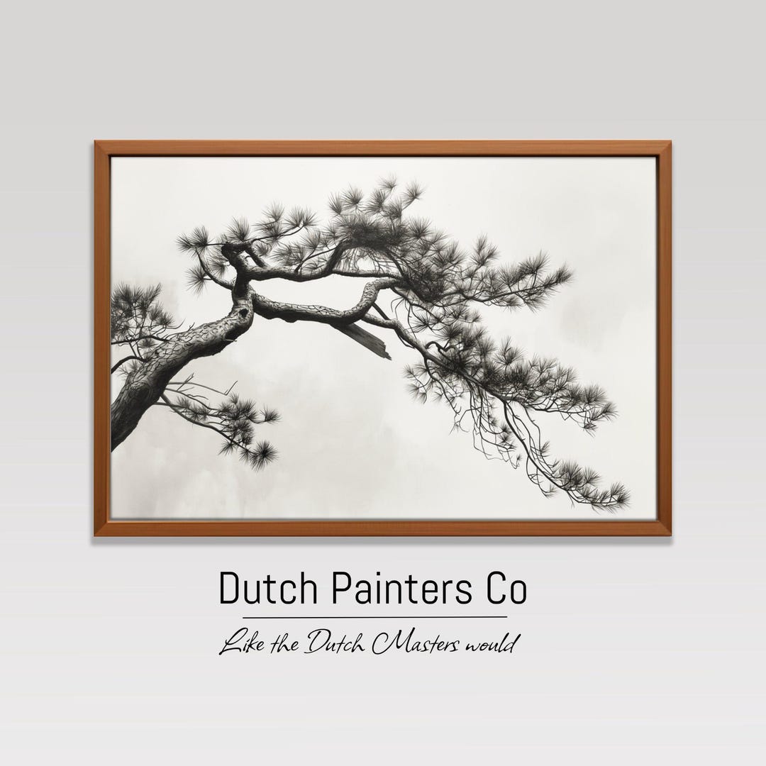 Japanese Branch Art Elegant Digital Art of Delicate Branches, Nature ...