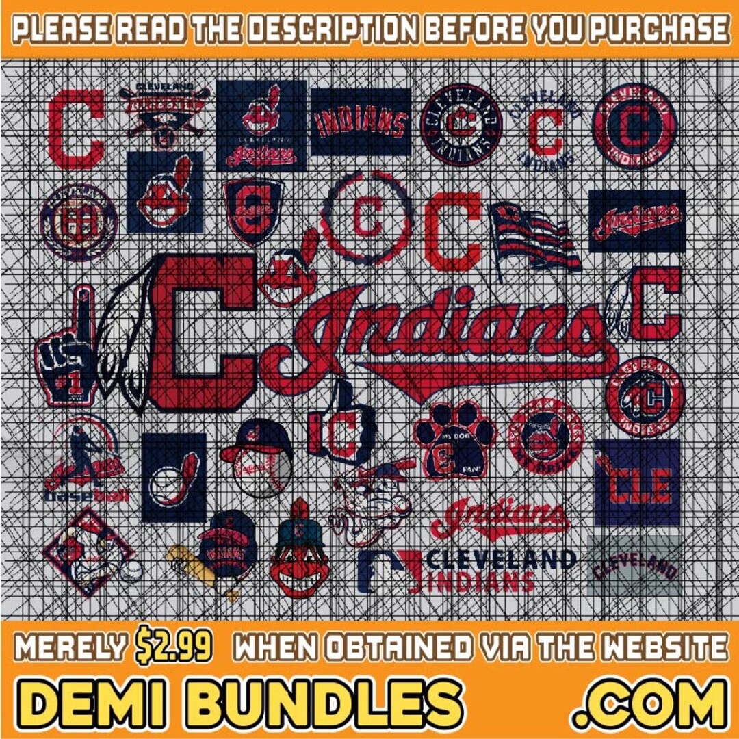 Cleveland Indians, Baseball Team Svg, Cleveland Indians Svg, M L B Svg ...