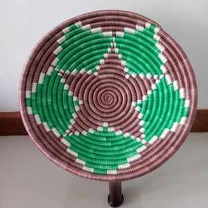 12 Turquoise Green Rwanda Baskets Wall Baskets african Basket Wall - Etsy