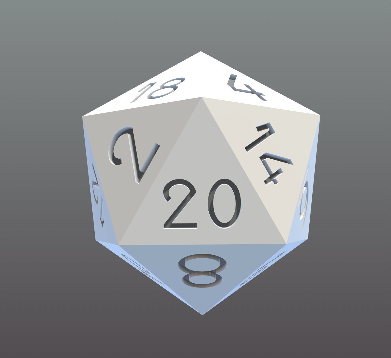 STL D20 Chonk - Customisable Size & Font - Etsy