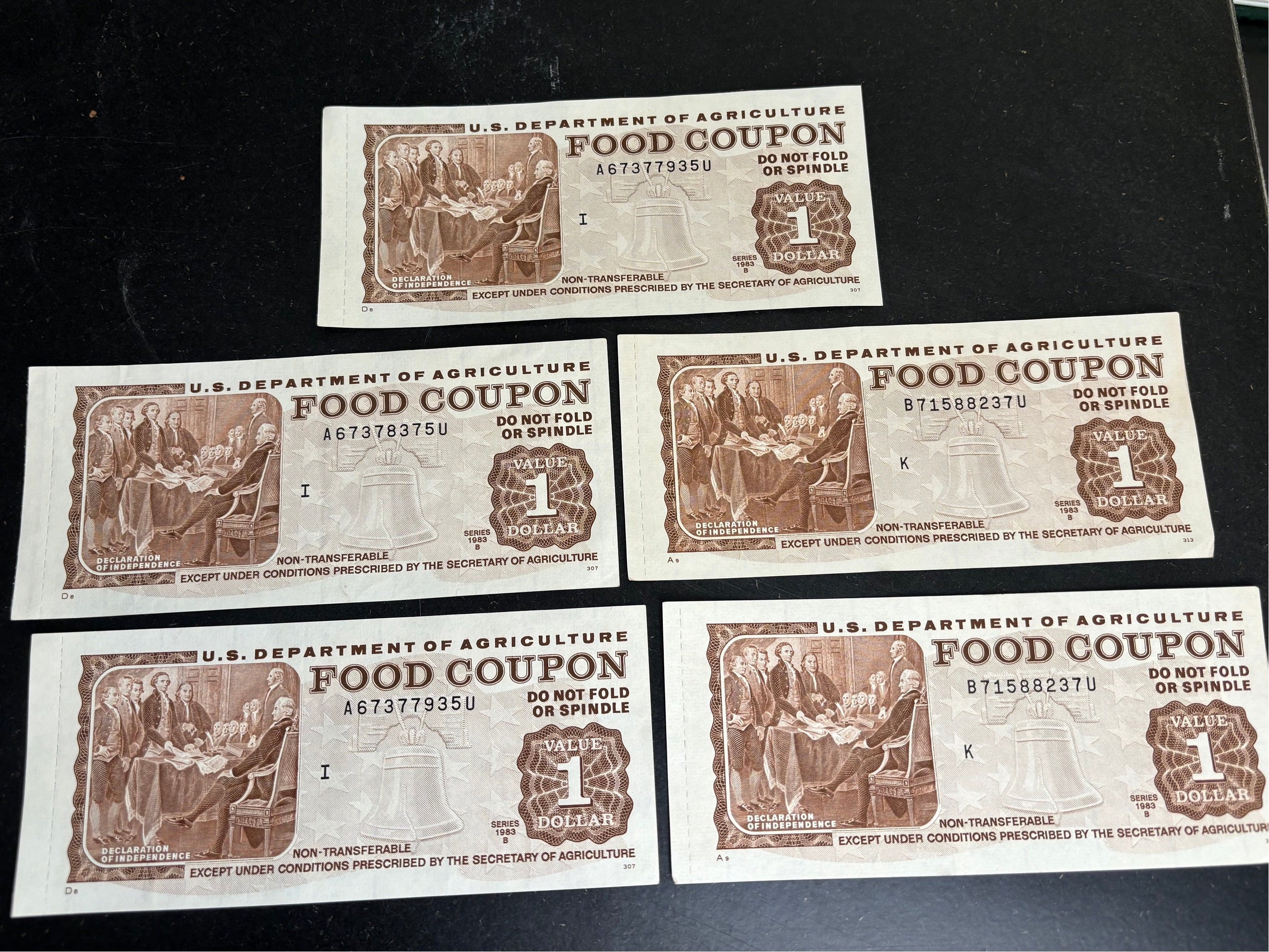 Vintage USDA Food Coupon 1 Dollar, Single Paper Food Stamp 1976-1991 ...